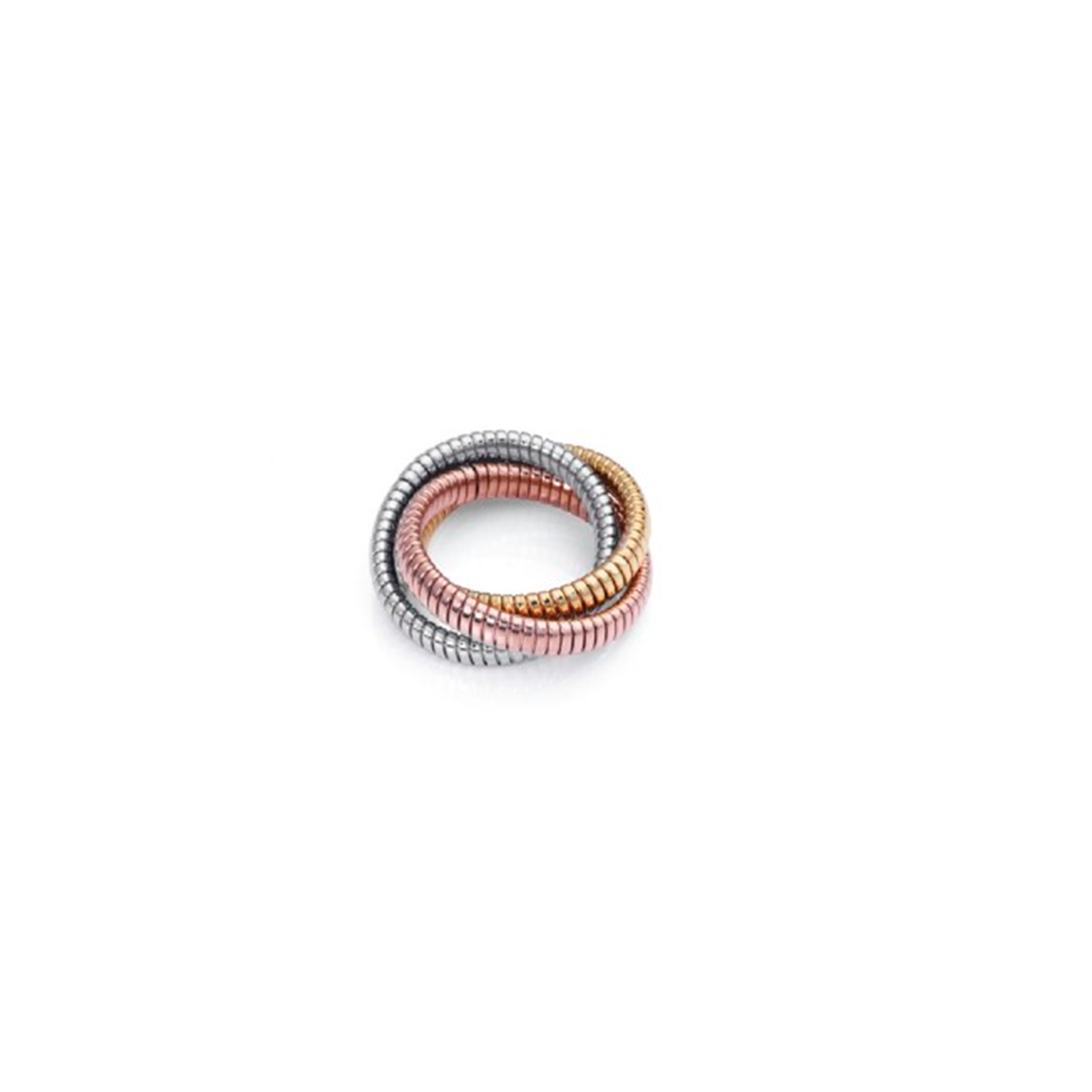 Anillo Viceroy Triple Acero Tricolor Entrelazado 14085A01 - Joyerías ...