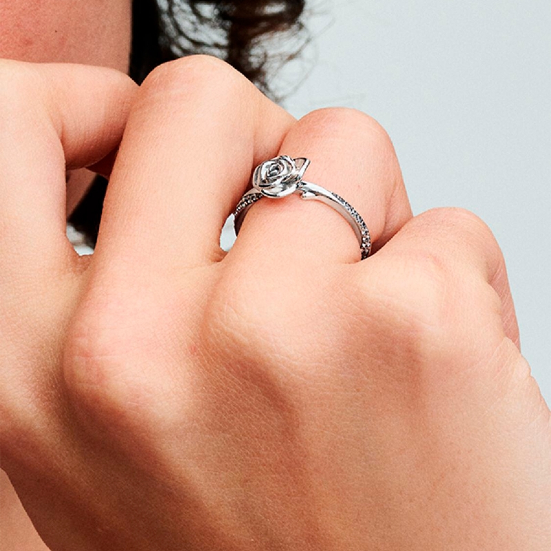 Anillo Pandora Rosa Floreciendo 193215C01 - Joyerías Sánchez