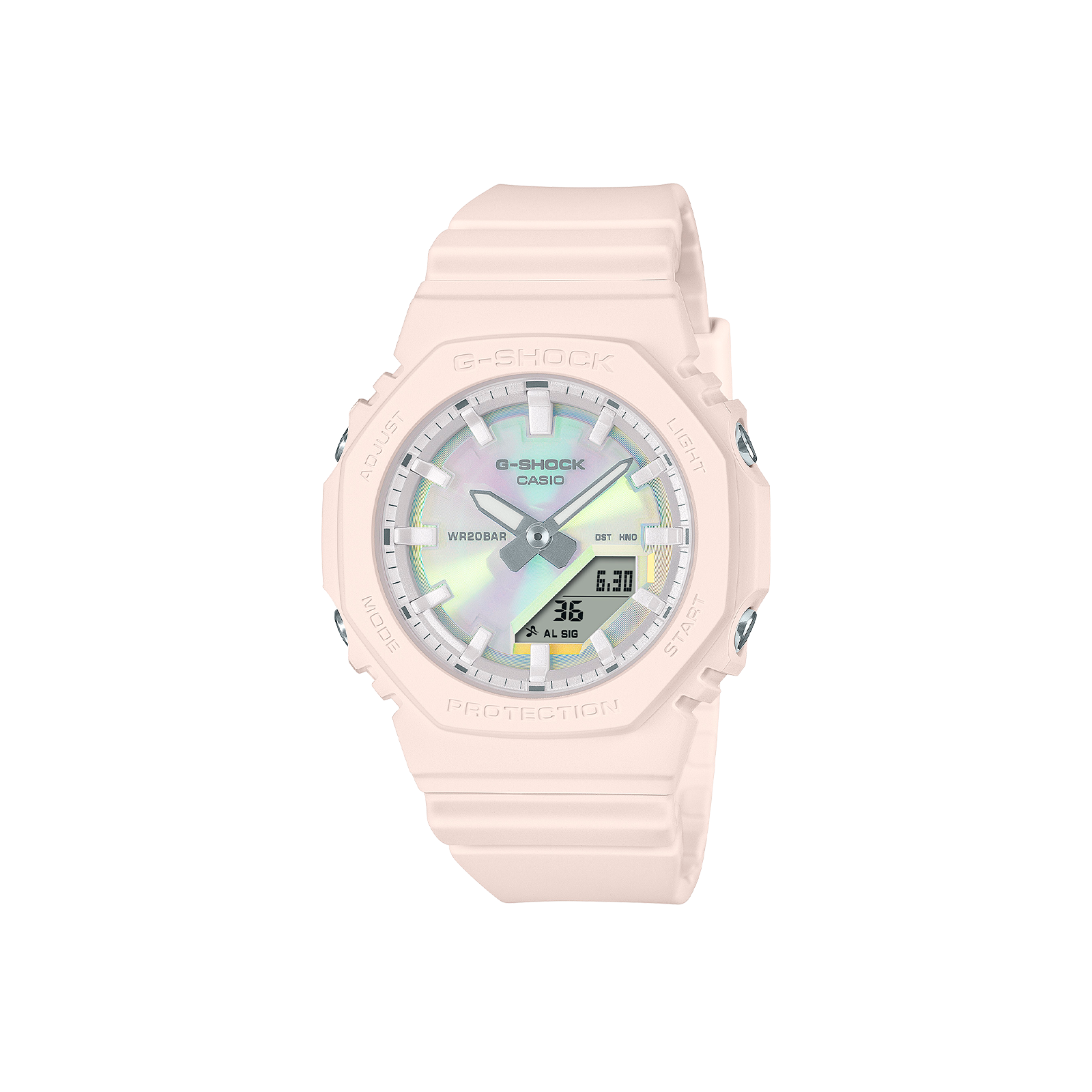 Reloj Casio G-Shock Rosa Esfera Holográfica GMA-P2100PC-4AER - Joyerías ...
