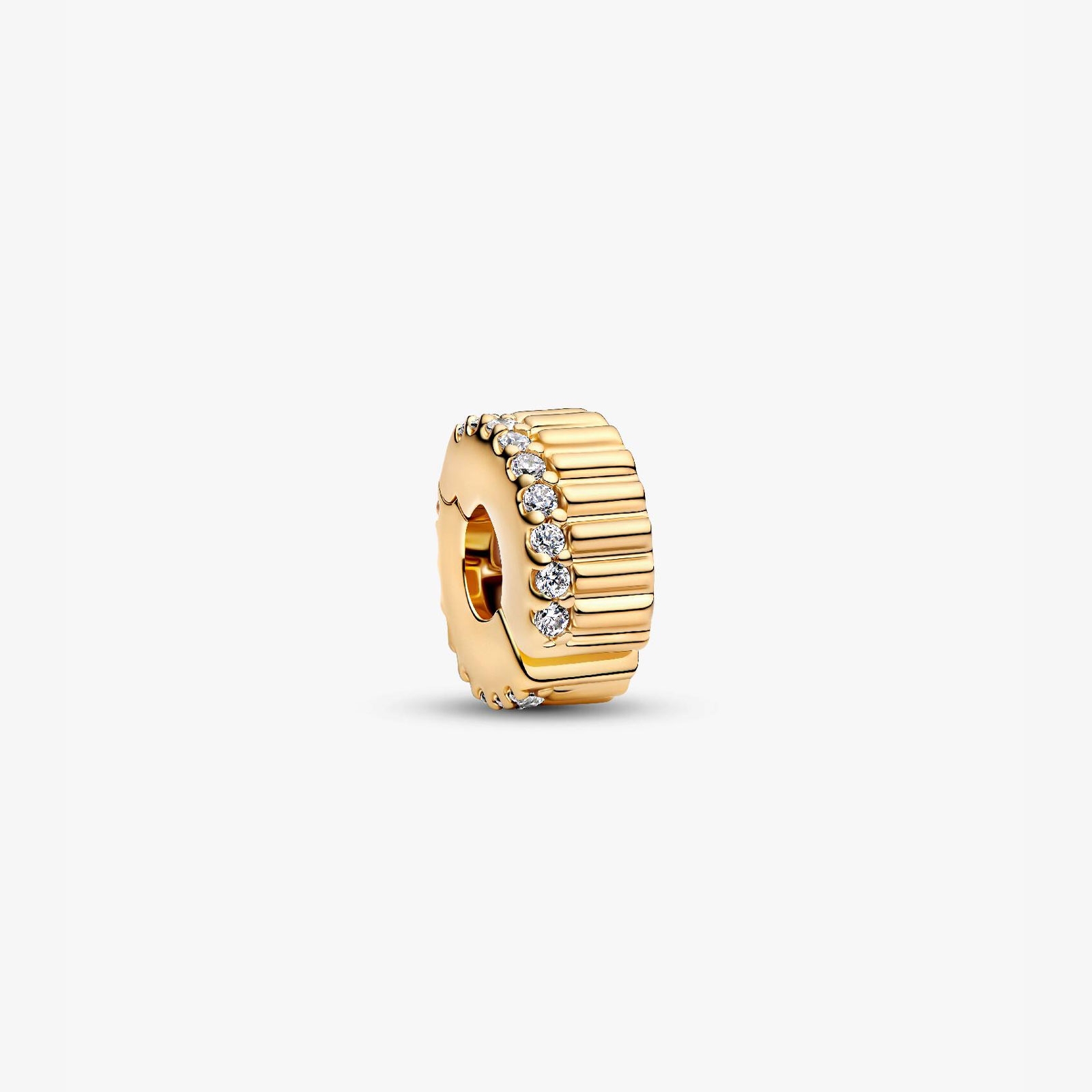Charm Pandora Clip Acanalado 764078C01 - Joyerías Sánchez