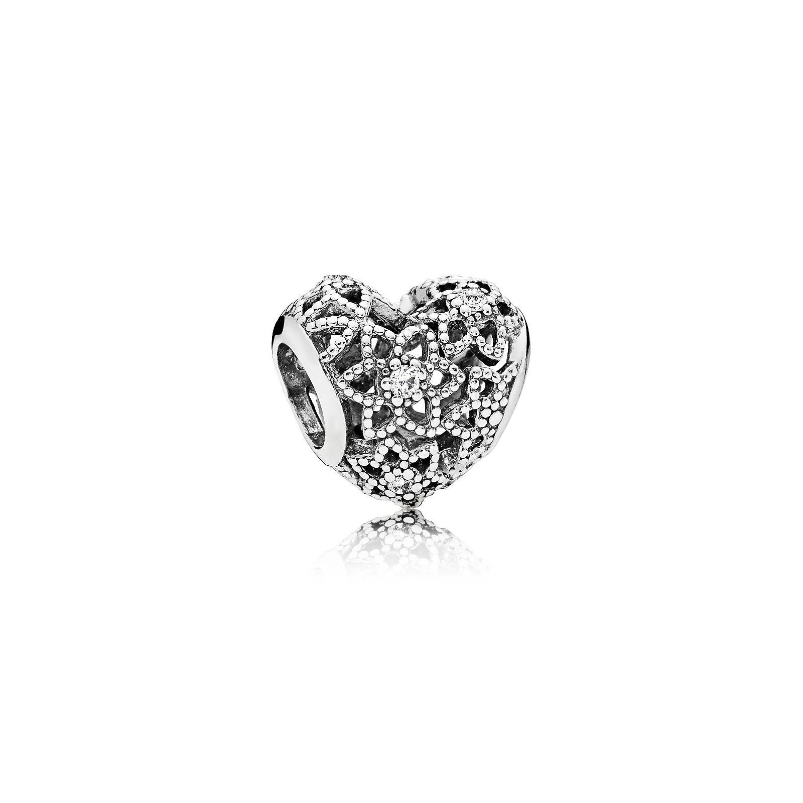 Charm Pandora Corazón Floreciente 796264CZ