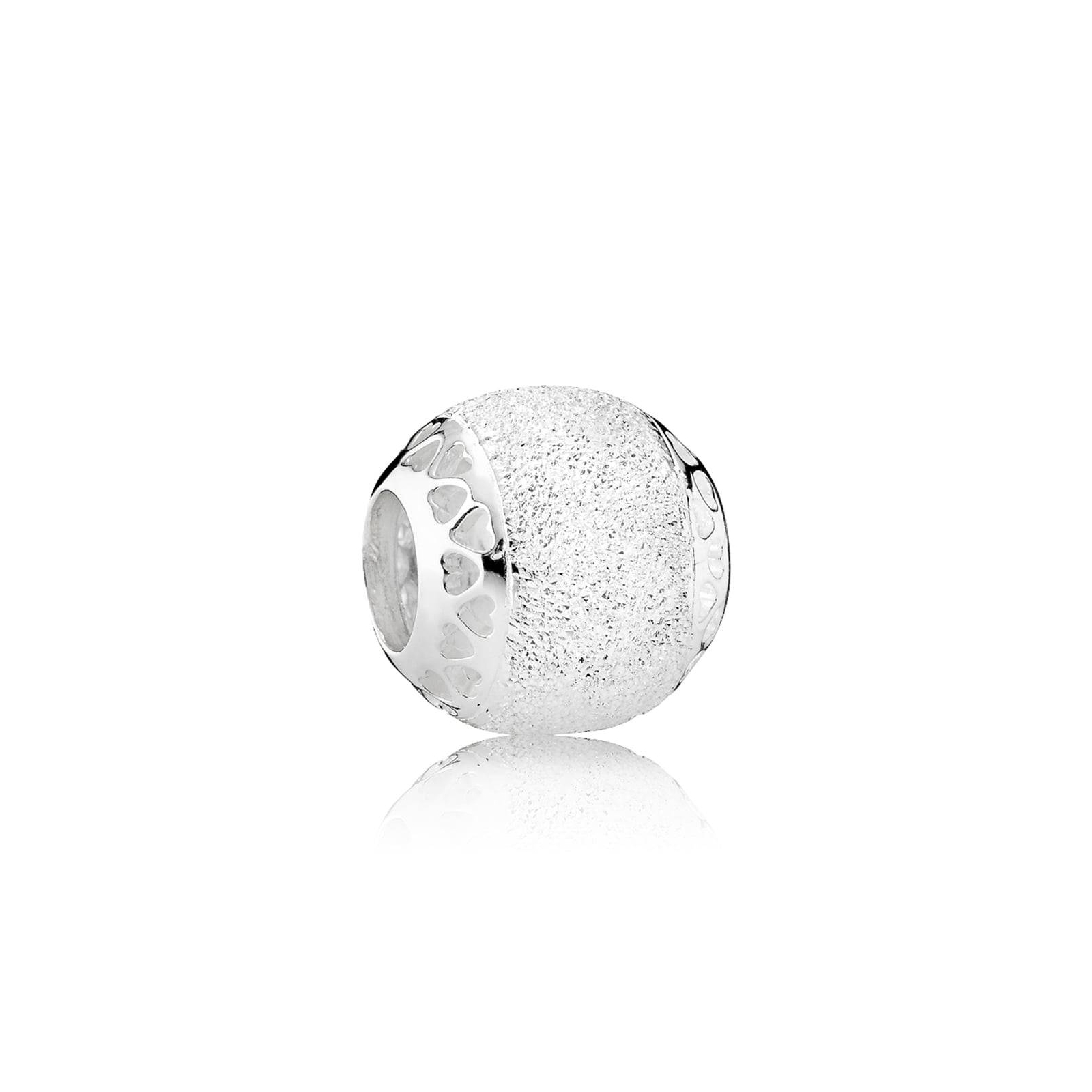 CHARM PLATA CORAZON ARENADO 792097 - Joyerías Sánchez
