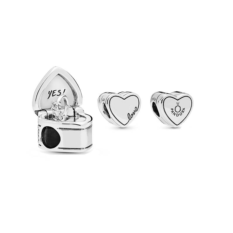 Charm Pandora en plata de ley Nuestra Promesa 798072CZ