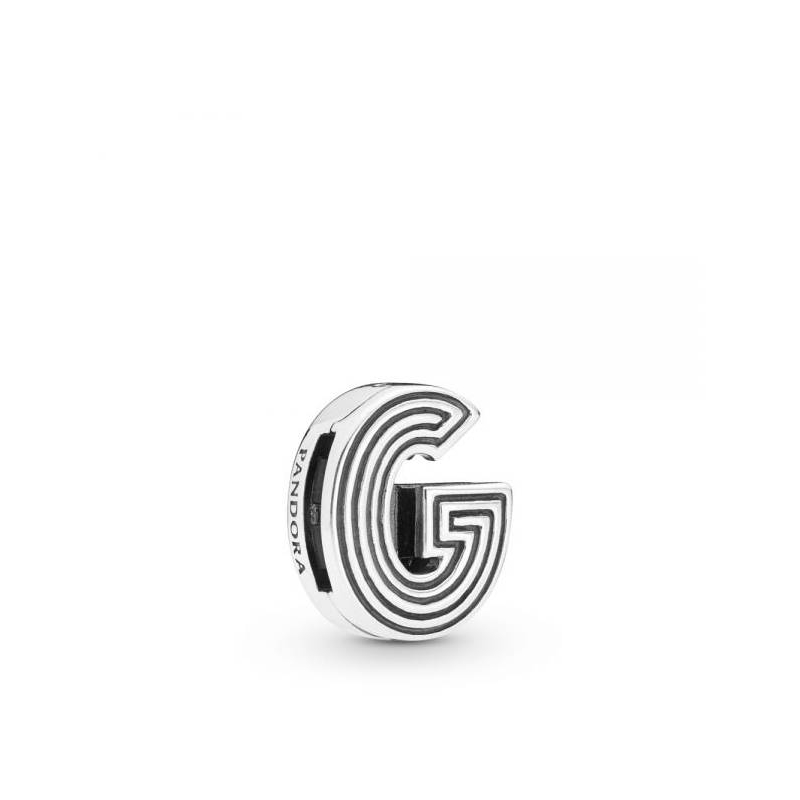 Charm Clip Pandora Colección Reflexions en plata de ley letra G 798203