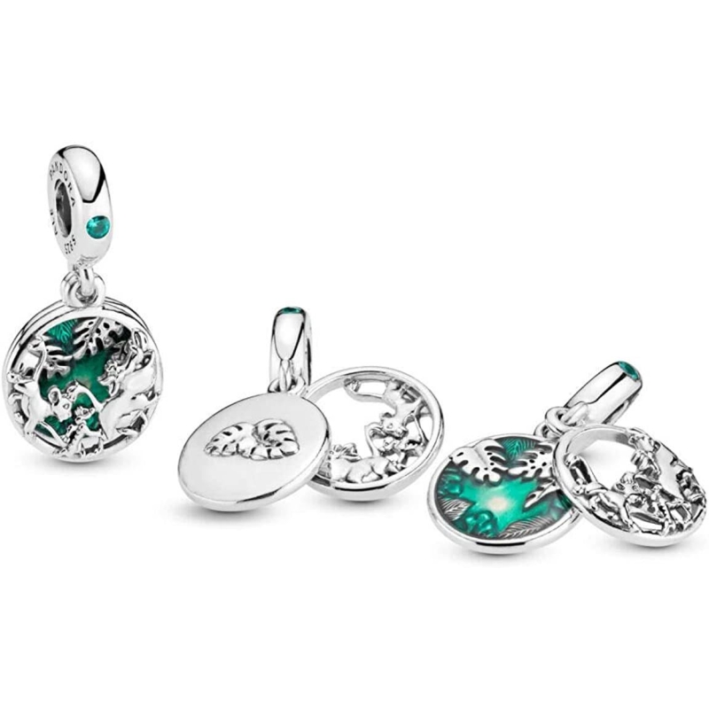 Charm Pandora Simba, Pumbaa y Timón en plata de ley 798043NRG