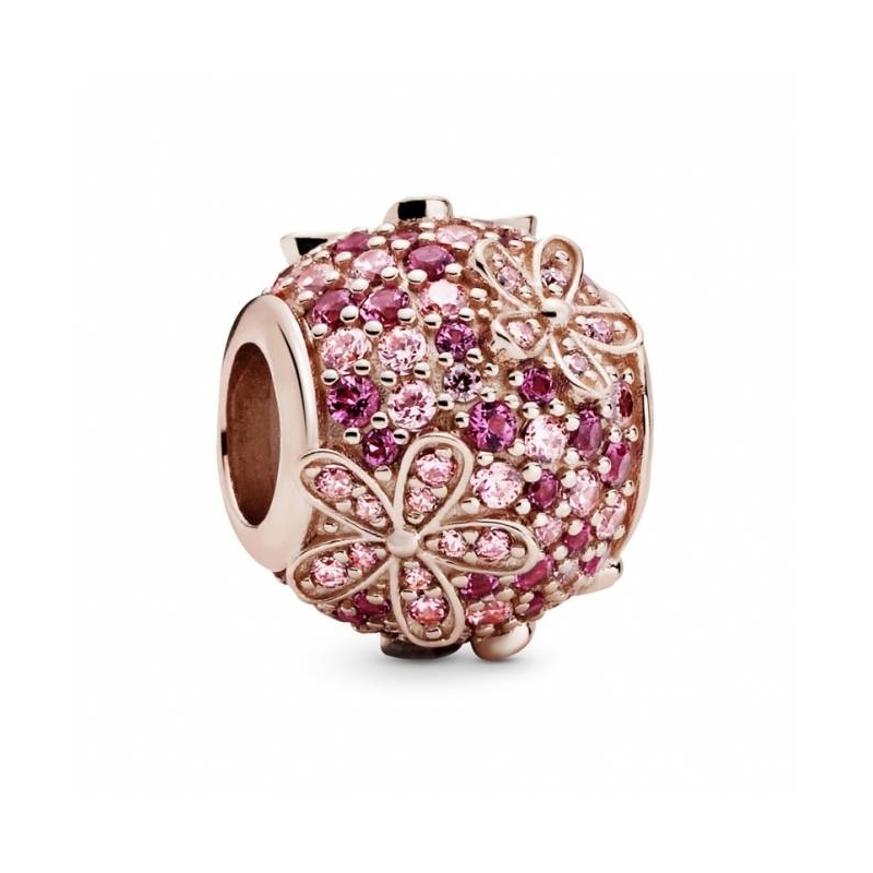 Charm en Pandora Rose Margaritas Rosas en pavé 788797C01