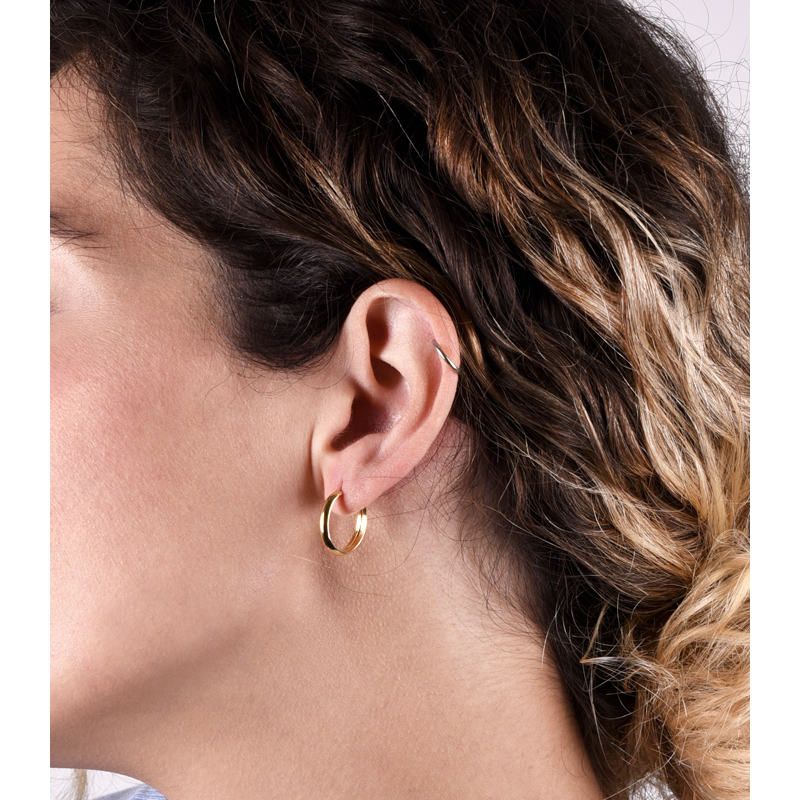 Aro Oro 18k Colección TYABA 20x2.5mm