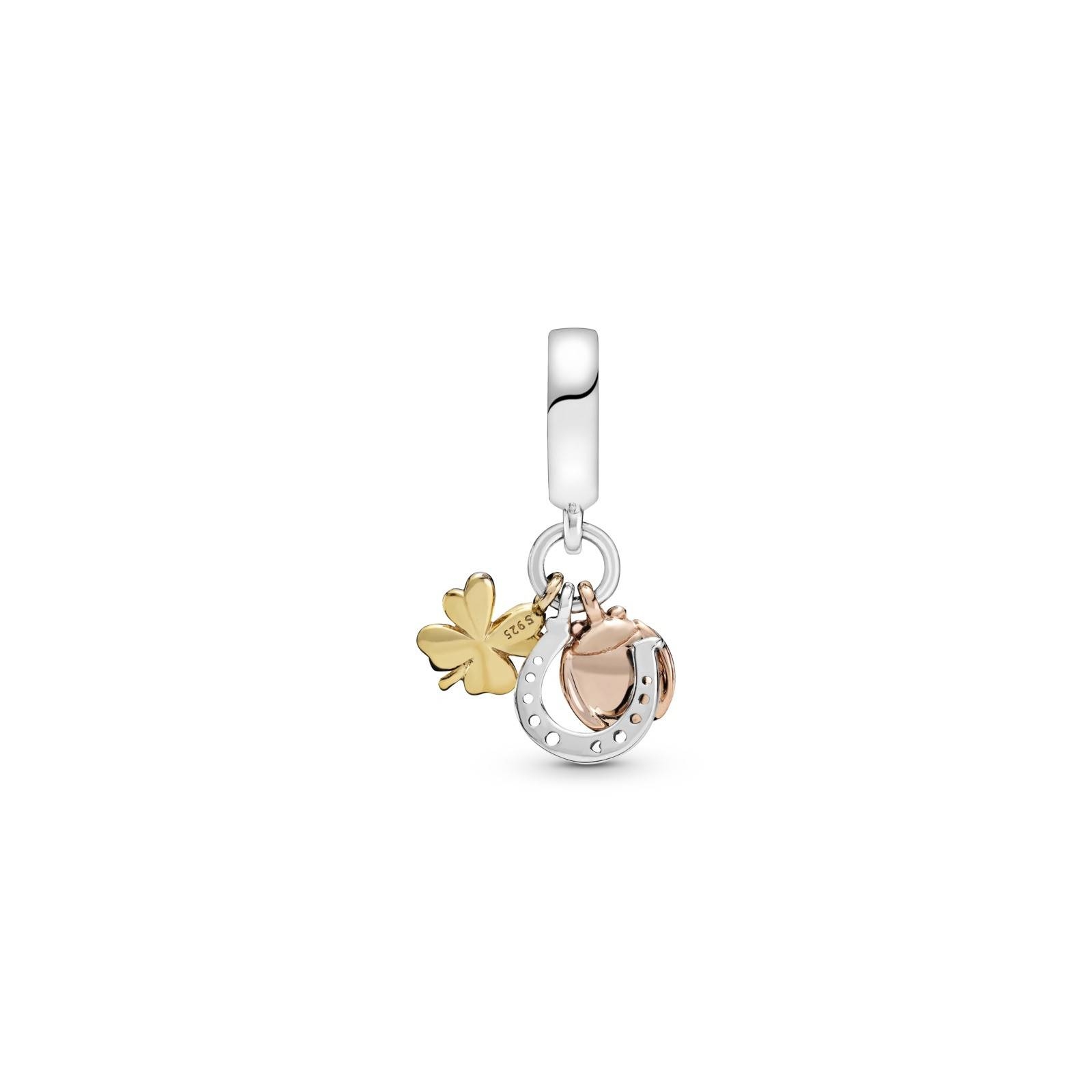 Charm colgante Pandora Herradura, trébol y mariquita 798717C01