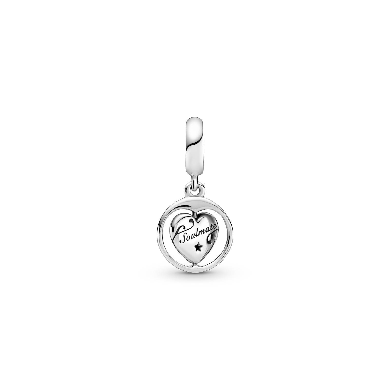 Charm Colgante giratorio en plata de ley Alma Gemela 799266C01