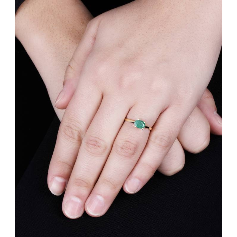 Conjunto "Nikko" Oro 18k y Esmeraldas naturales