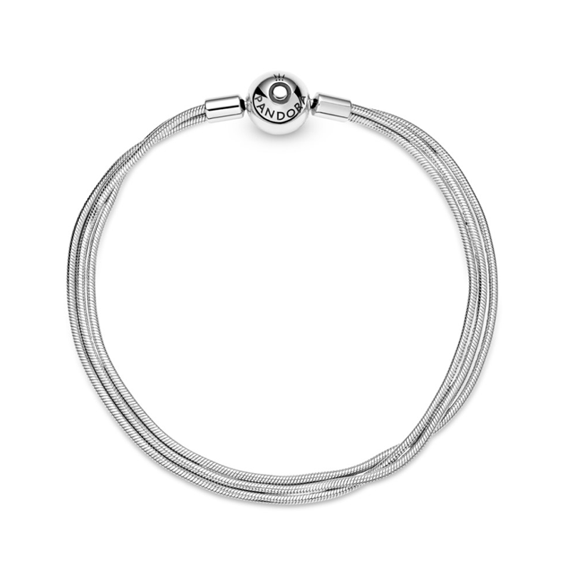PULSERA PANDORA MOMENTS MULTI CADENA DE SERPIENTE 599338C00