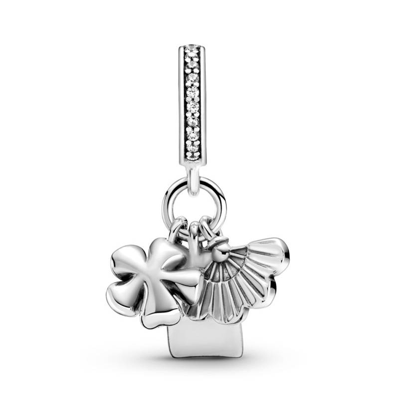 CHARM COLGANTE PANDORA CEREZO, AMULETO Y ABANICO JAPONÉS 799326C01