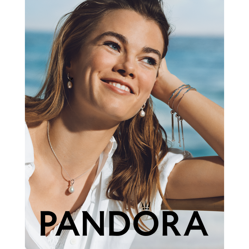 Pulsera con cierre deslizante azul ondulada 599436C01