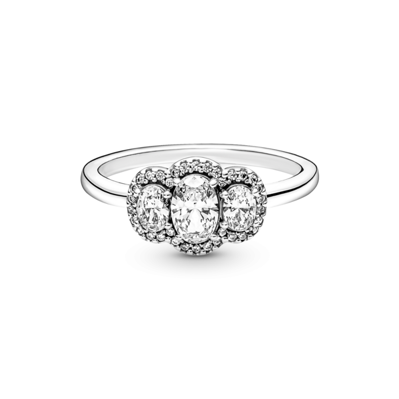 ANILLO PANDORA VINTAGE TRES PIEDRAS 190049C01