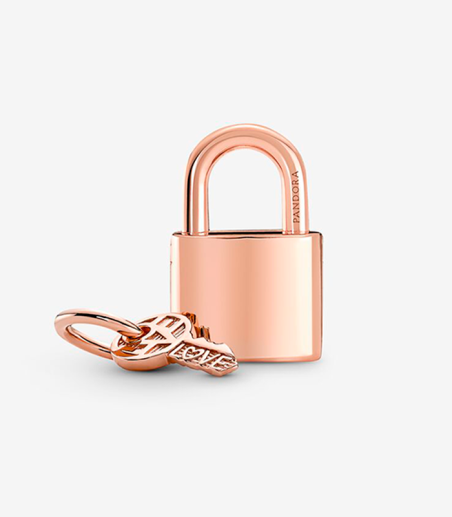 CHARM PANDORA ROSE CANDADO Y LLAVE DEL AMOR 780088C01