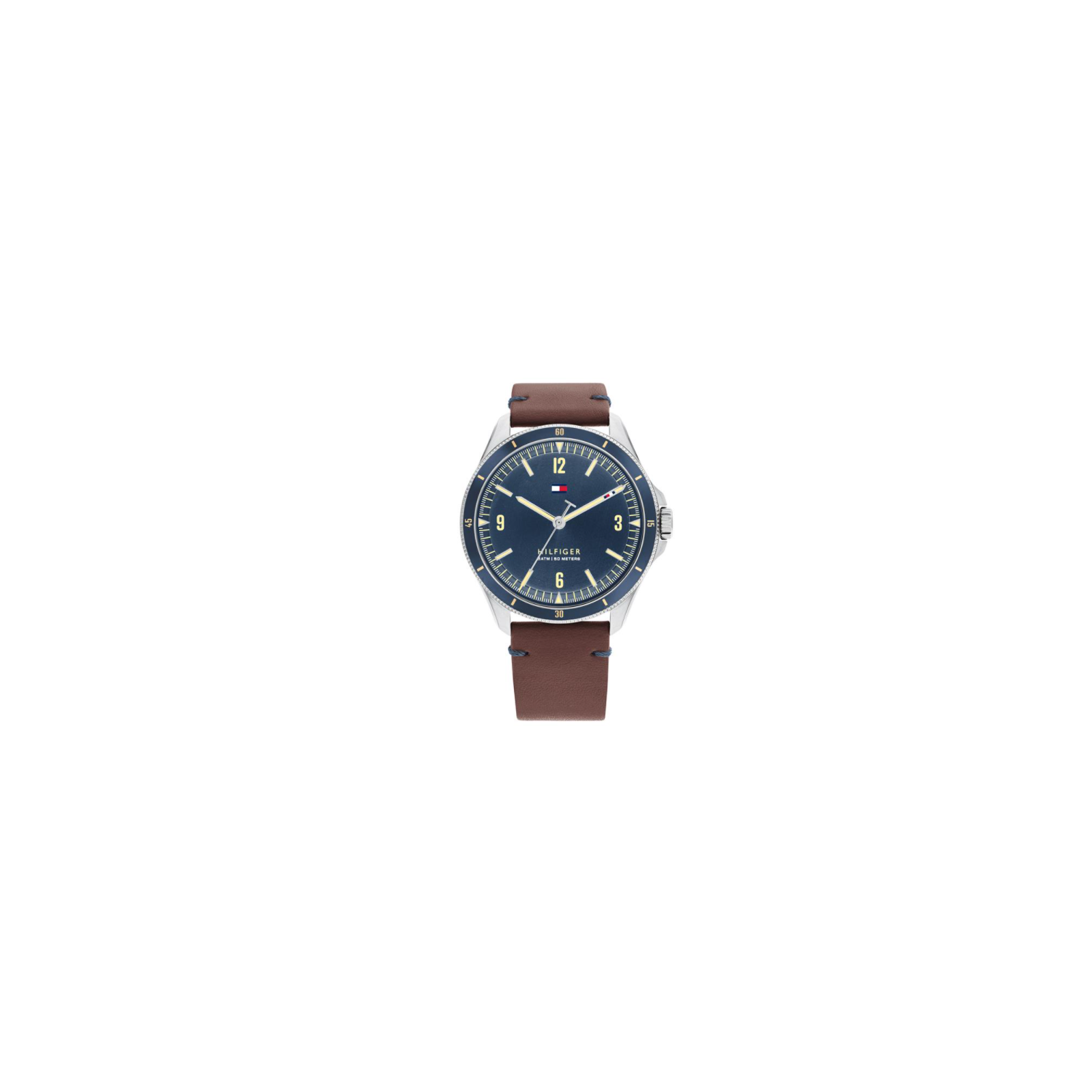 RELOJ TOMMY HILFIGER MAVERICK PIEL MARRÓN ACERO HOMBRE 1791905