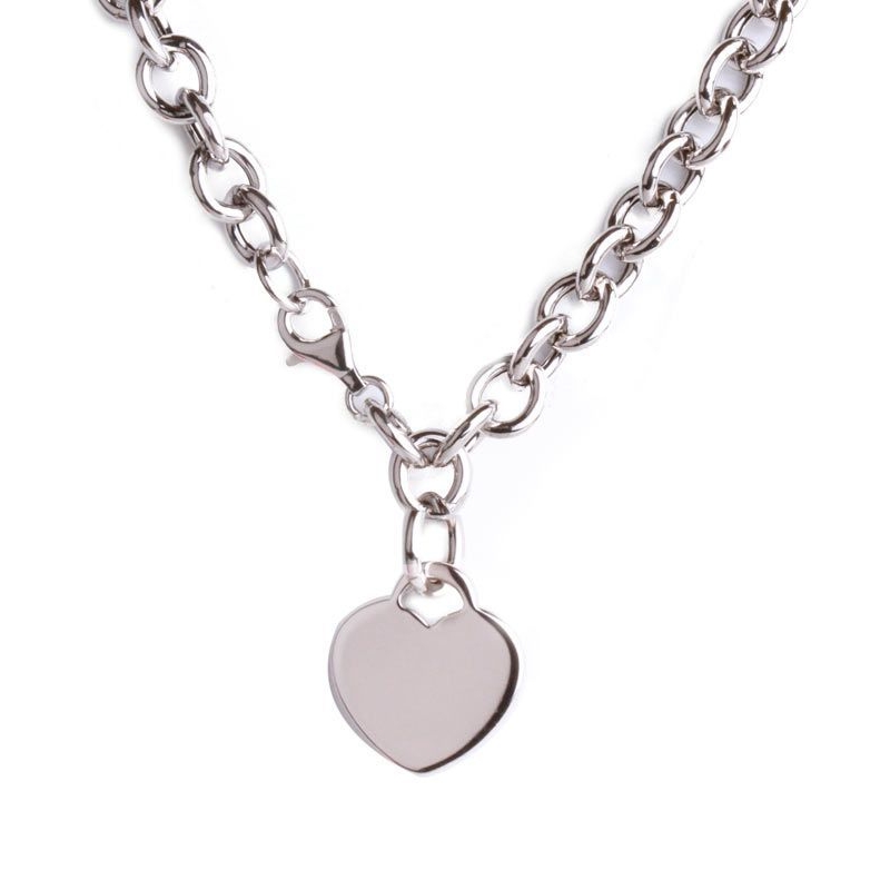 Colgante corazón de plata