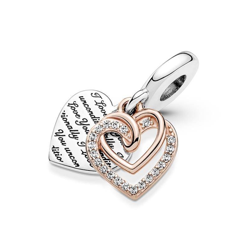 CHARM PANDORA CORAZONES ENTRELAZADOS 781062C01