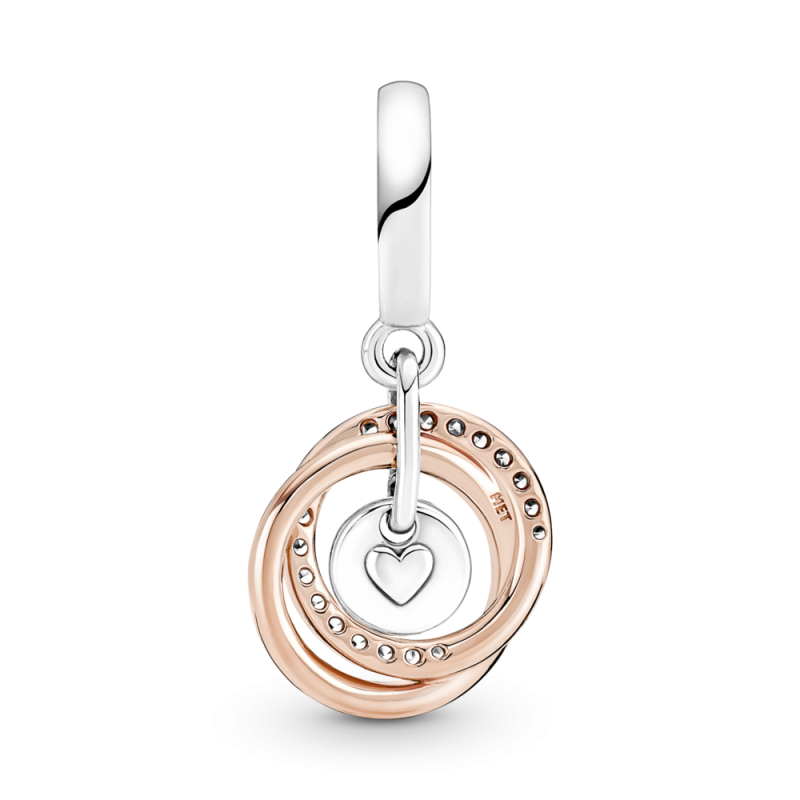 CHARM PANDORA COLGANTE PLATA DE LEY CIRCULO FAMILIAR SIEMPRE 780797C01