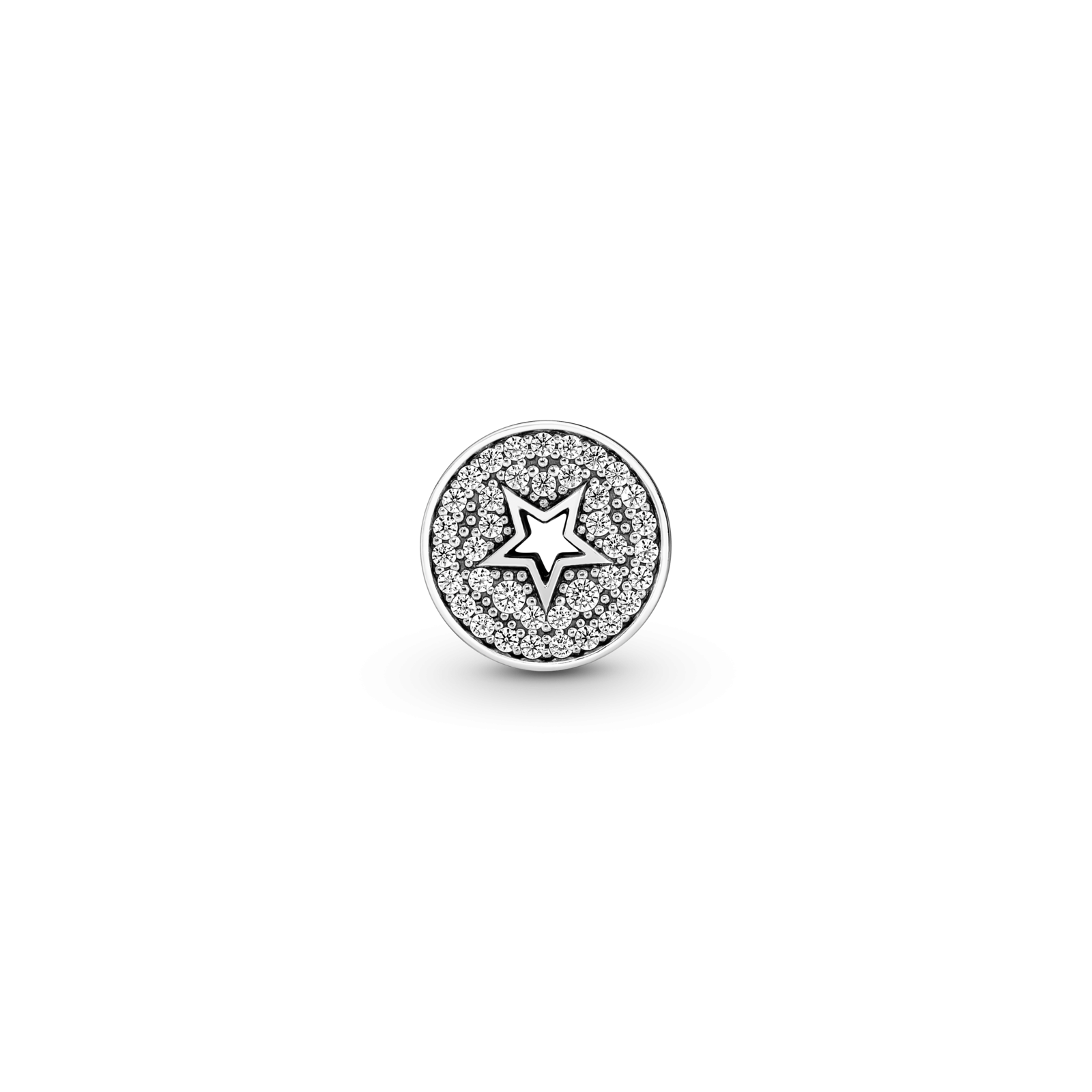 CHARM PANDORA PLATA DE LEY FELICIDADES PAVE & ESTRELLA 790793C01