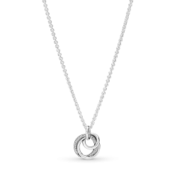 COLGANTE PANDORA PLATA DE LEY CÍRCULO FAMILIAR SIEMPRE 391455C01-60