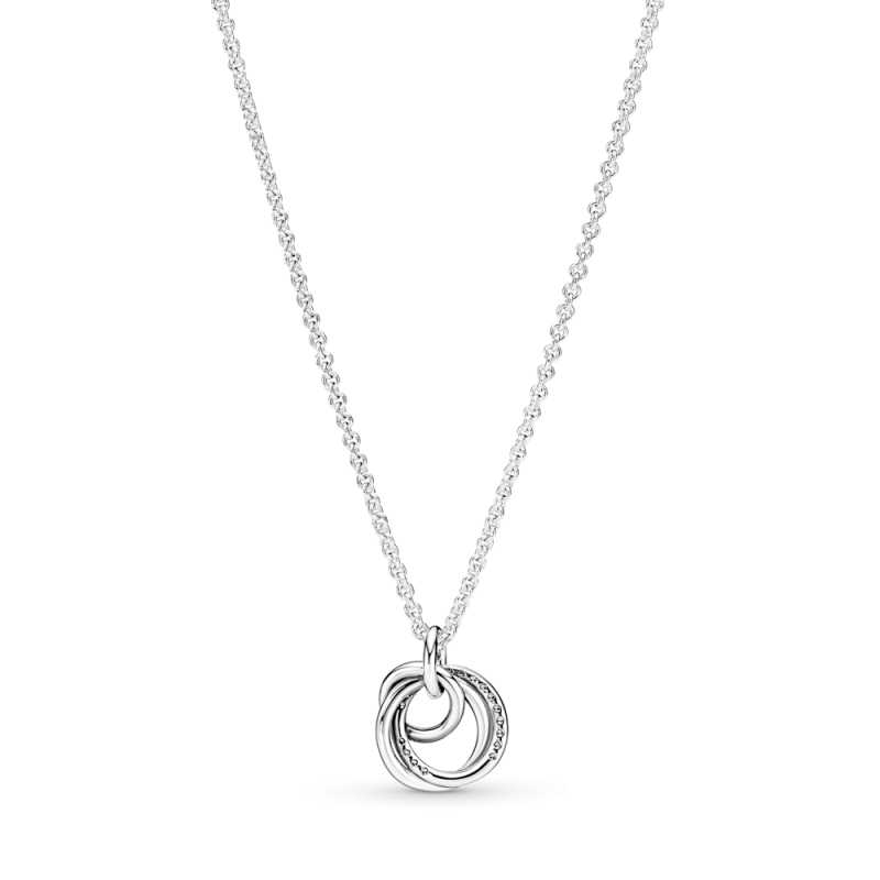 COLGANTE PANDORA PLATA DE LEY CÍRCULO FAMILIAR SIEMPRE 391455C01-60