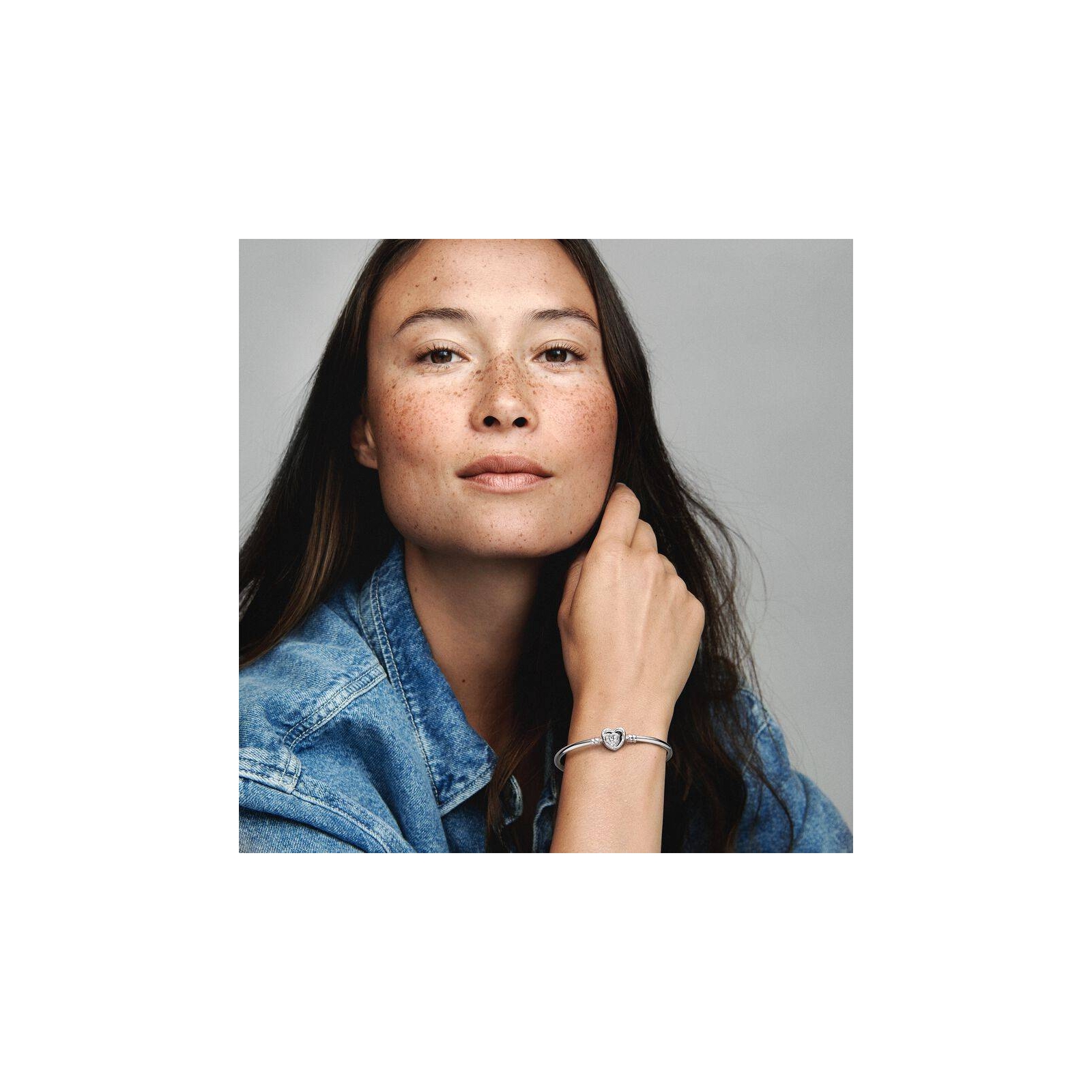 PULSERA PANDORA RIGIDA CORAZONES INFINITOS ENTRELAZADOS 591064C01