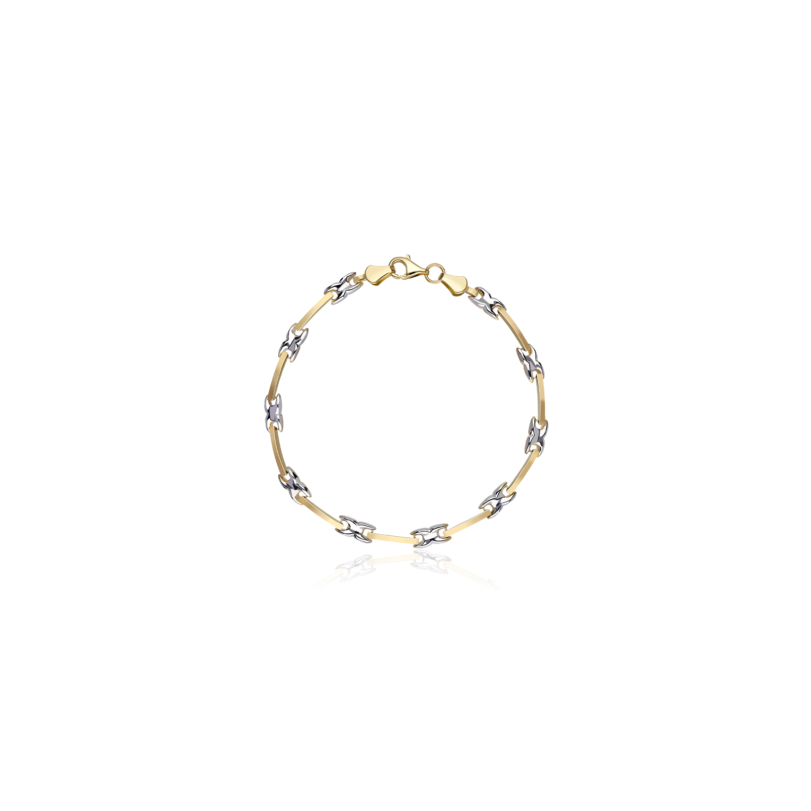 PULSERA "POLESINE" ORO BICOLOR 18K
