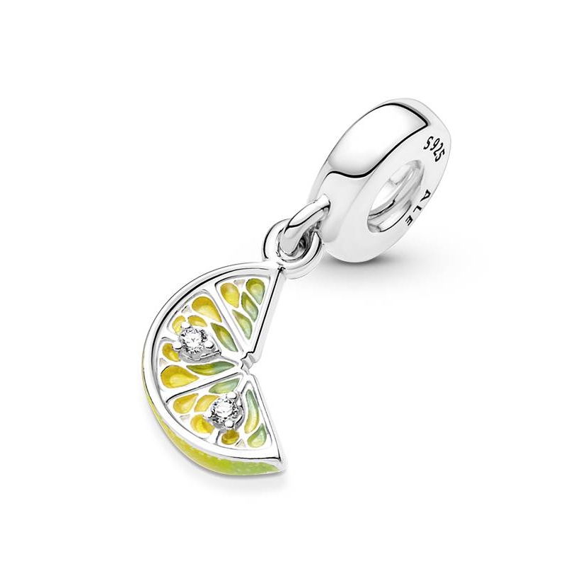 PANDORA CHARM RODAJA DE LIMON BRILLANTE 791696C01