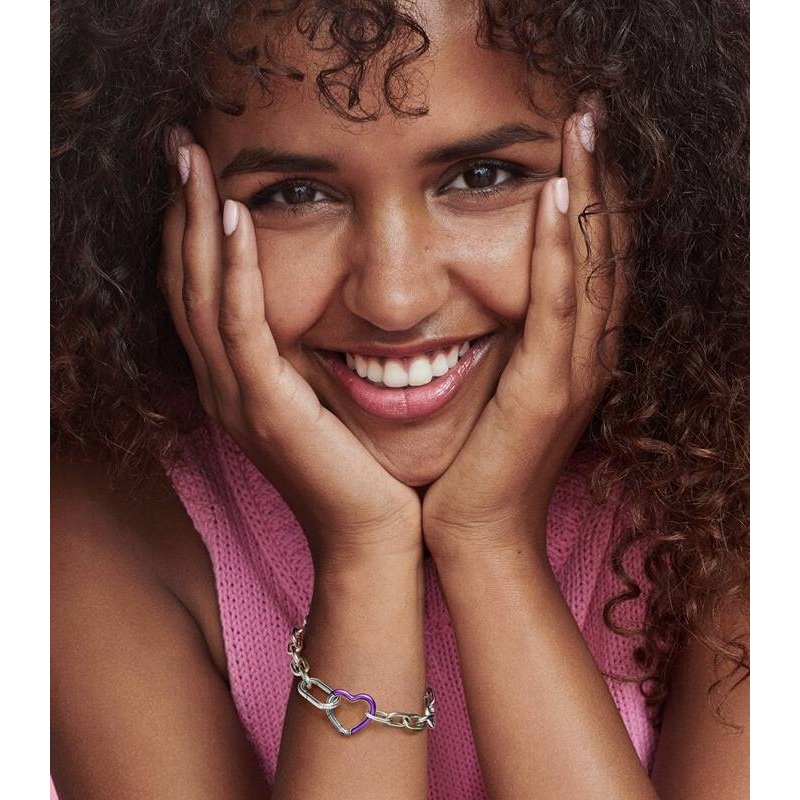 PANDORA CONECTOR CORAZON PÚRPURA 791973C01