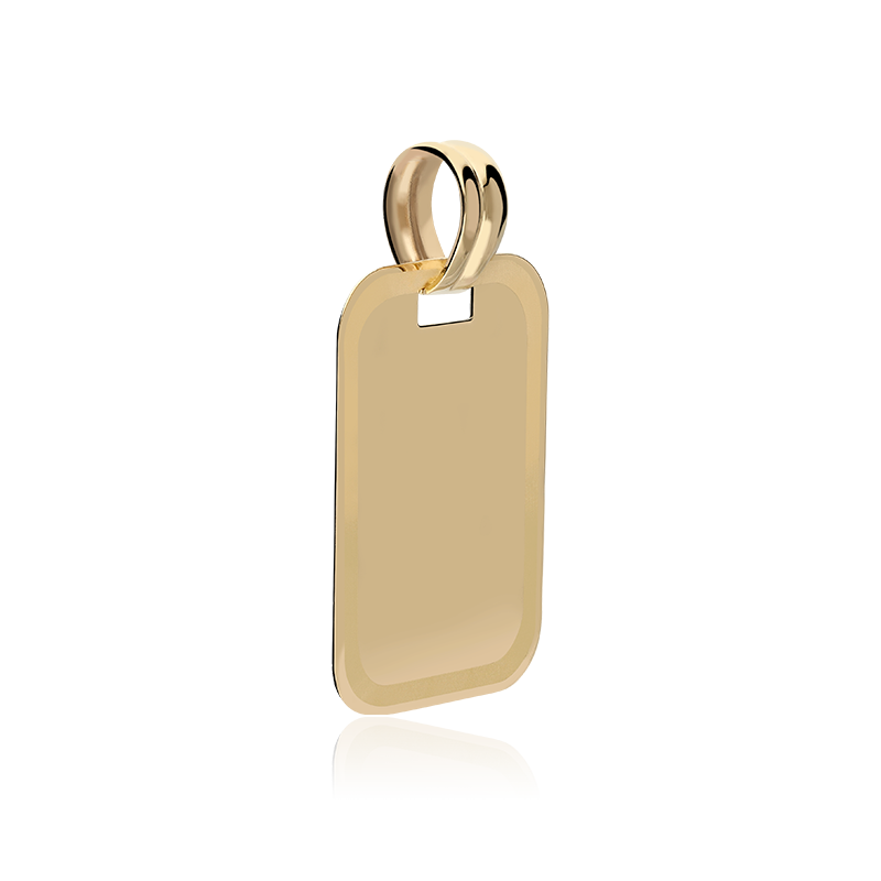 COLGANTE PLACA ORO 18K