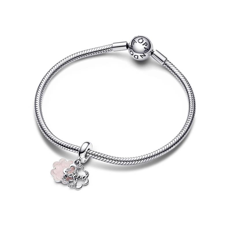 CHARM PANDORA COLGANTE PLATA TREBOL CUATRO HOJAS AMISTAD 792245C01