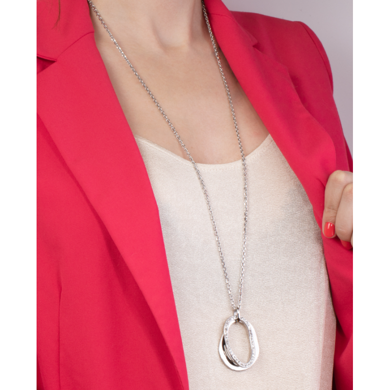 COLLAR LOTUS STYLE ACERO MUJER LS1672-1/1