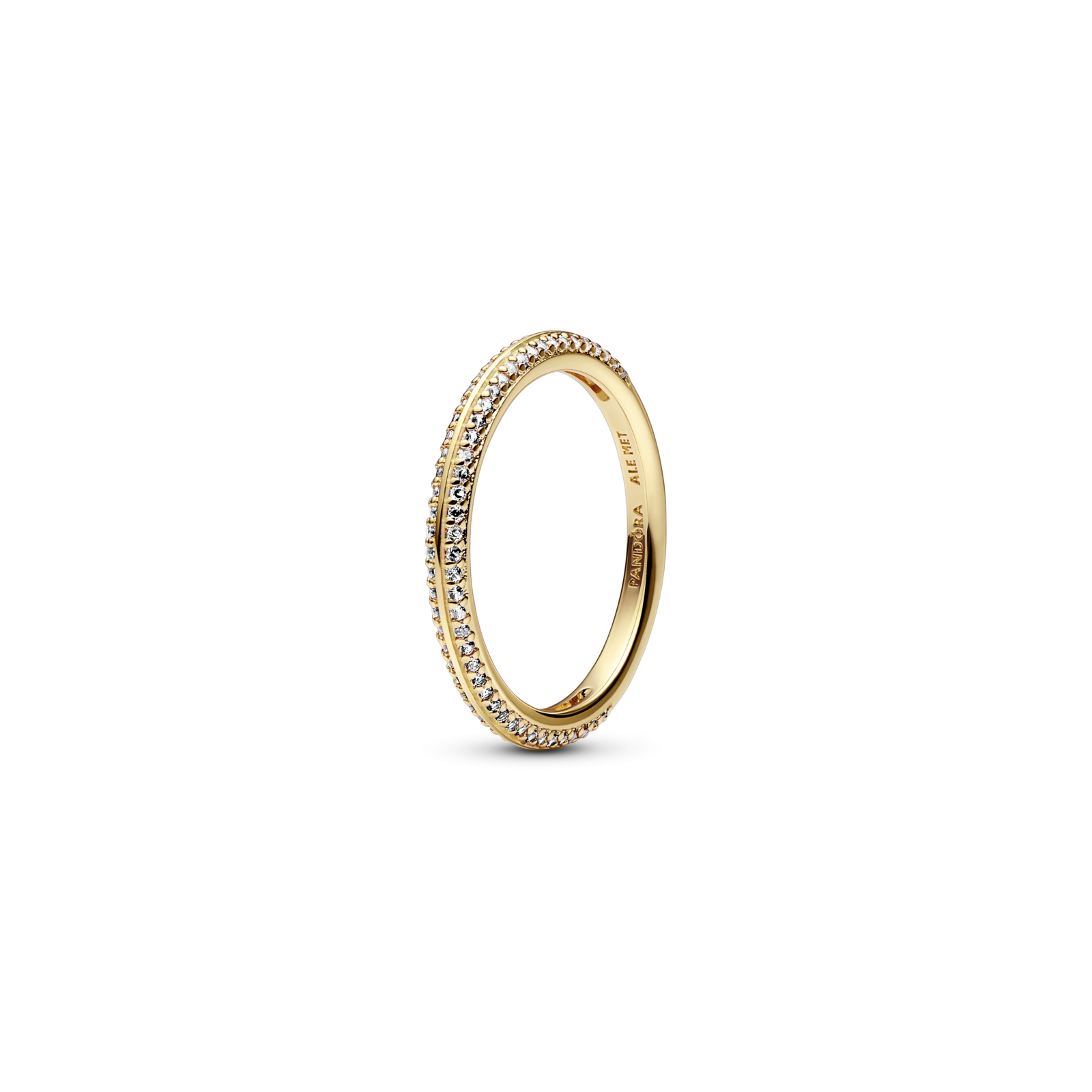 ANILLO PANDORA ME PLATA BAÑO ORO AMARILLO 14K PAVE 169679C01