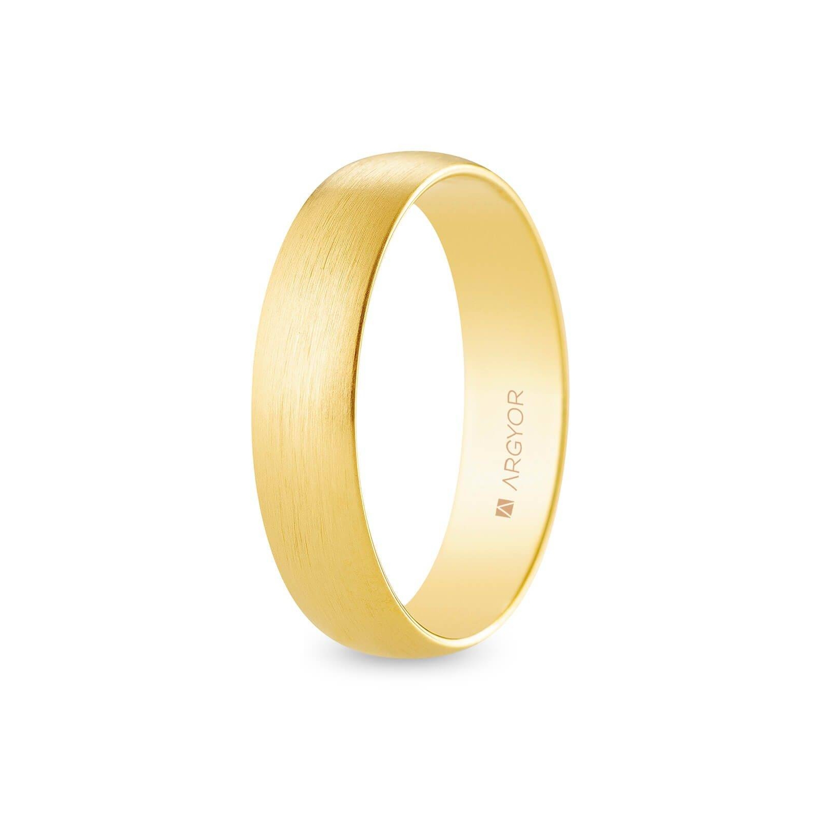 Alianza "Argyor" Satinada Oro 18k 5mm (A50RS00)